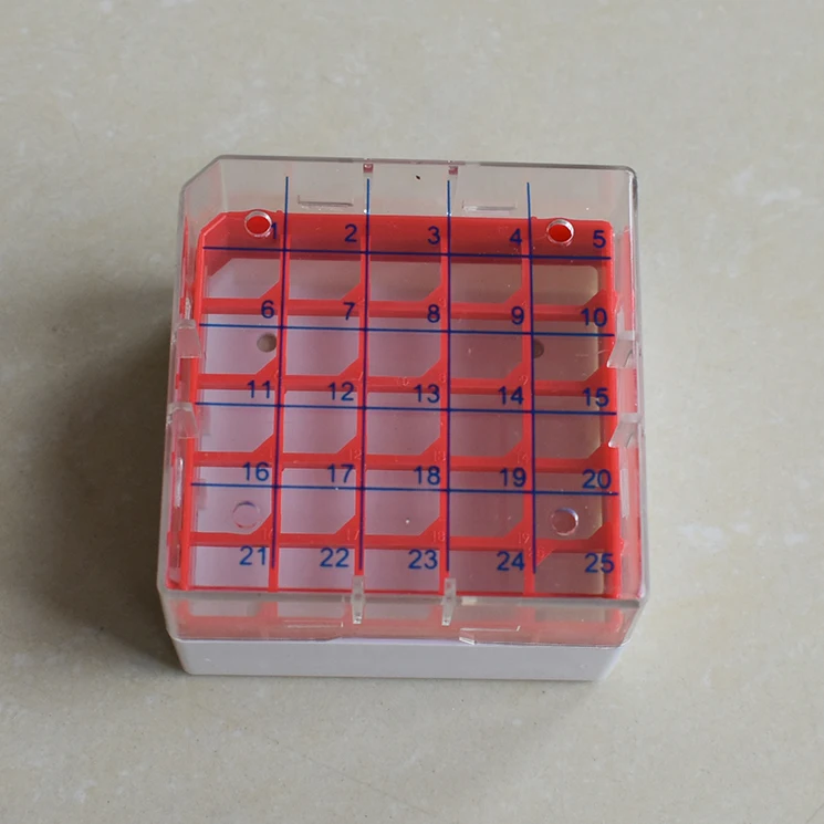 Cardboard Cryobox - Efficient Storage for 25 Well Vials