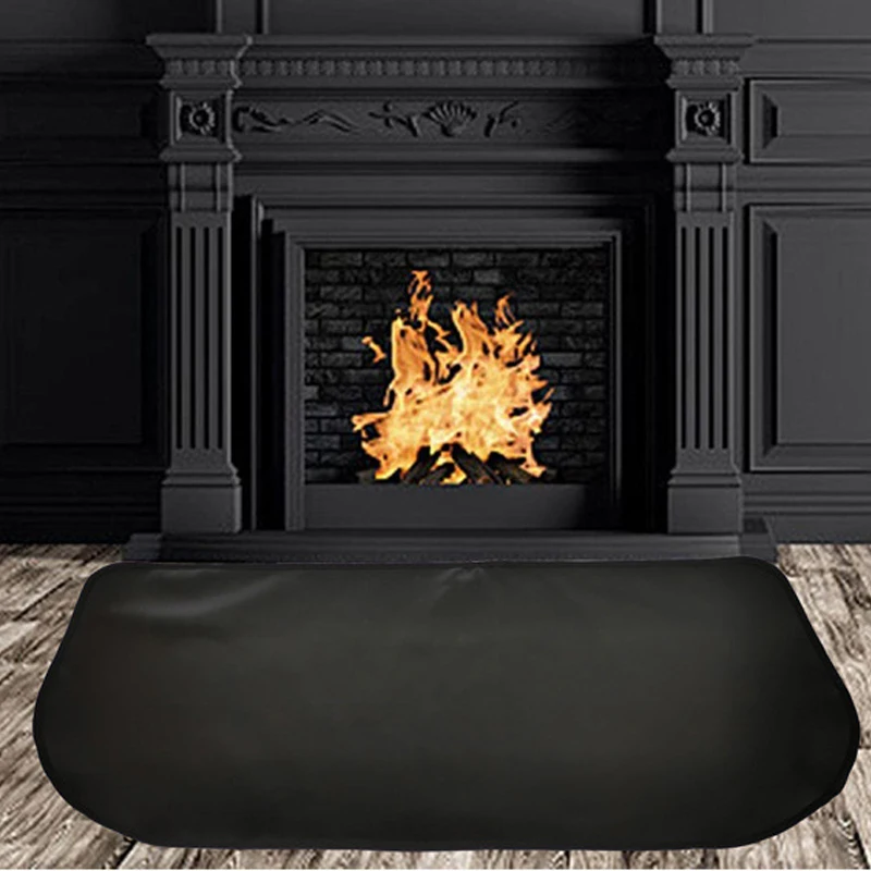 Half Round Fire Retardant Fiberglass Hearth Fireplace Mat