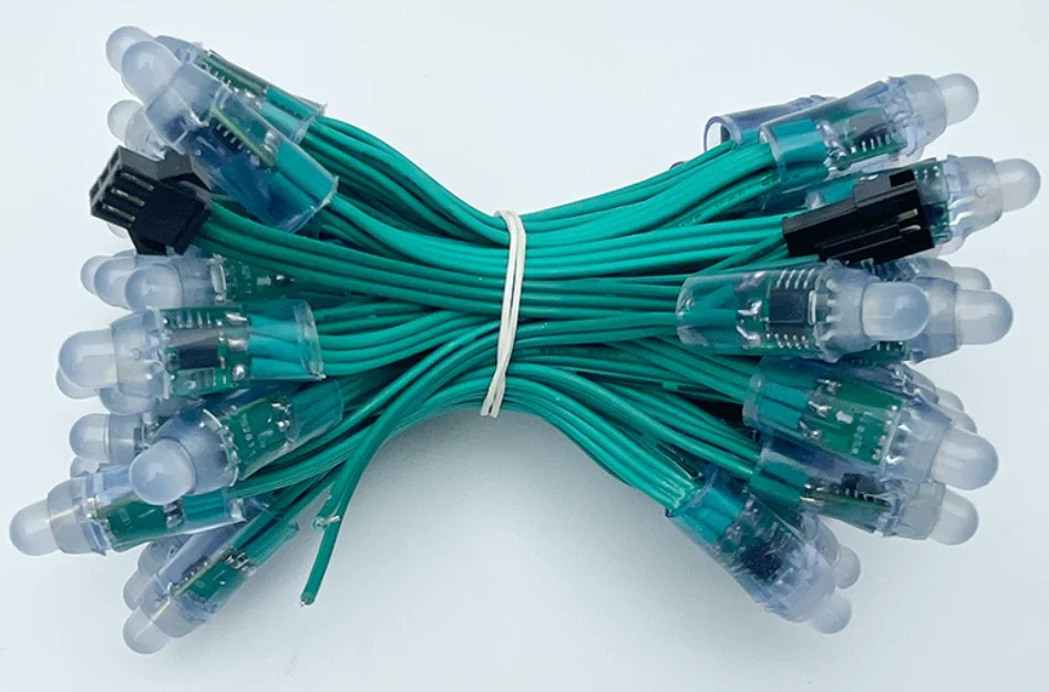 Glue Potting Waterproof LED Full Color Exposed String Light IP67 12V ...