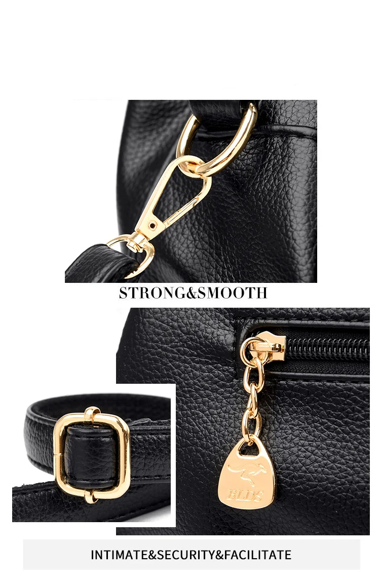 Mu Famous Soft Leather Crossbody Large Red Shoulder Bag Women Backpack ...