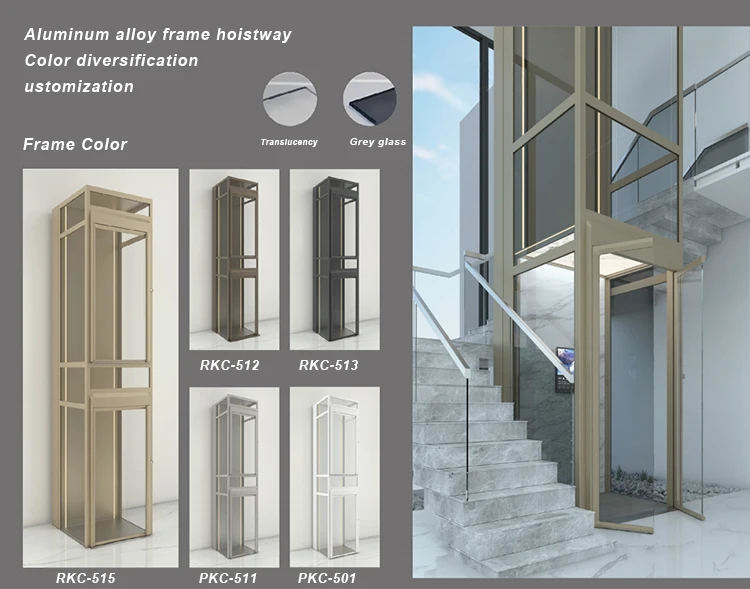 Home Elevator Small Villa Indoor Elevator Outdoor Customize Stainless ...