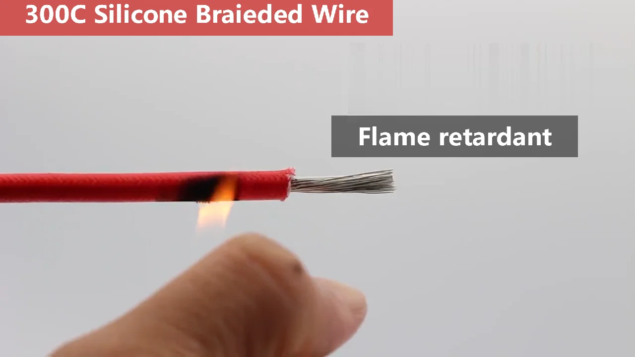 300c Silicone Insulated Fiberglass Heater Wire Srml Wire High ...