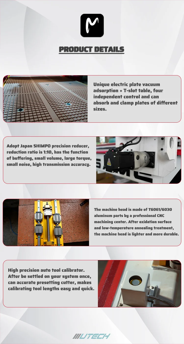 Factory Automatic Tool Changer Design 3D Wood Carving CNC Router for ...