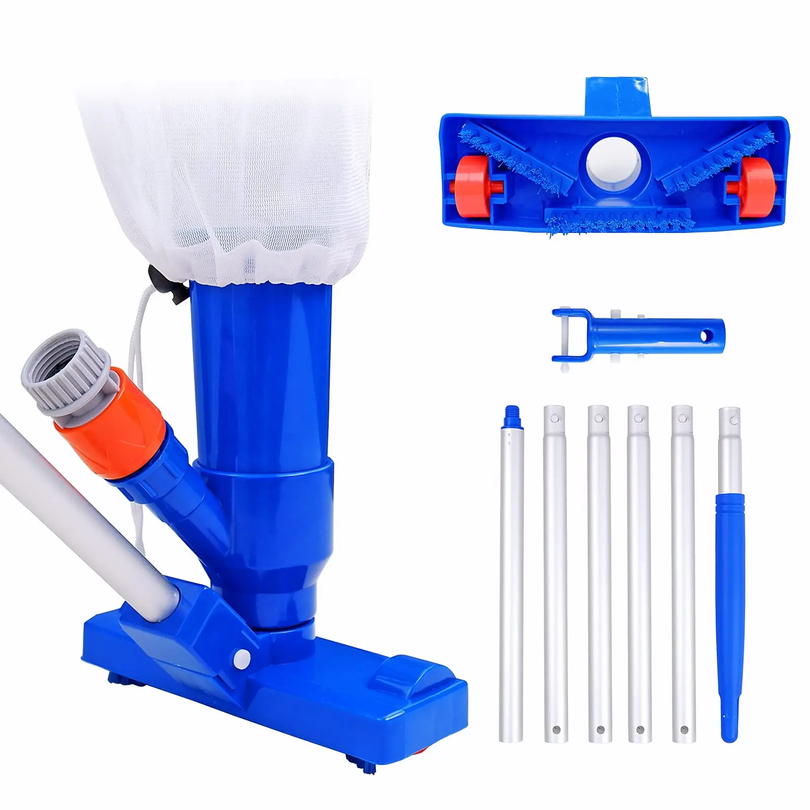 Pool Jet Vacuum Cleaner Kit With Telescopic Pole For Outdoor Swimming ...