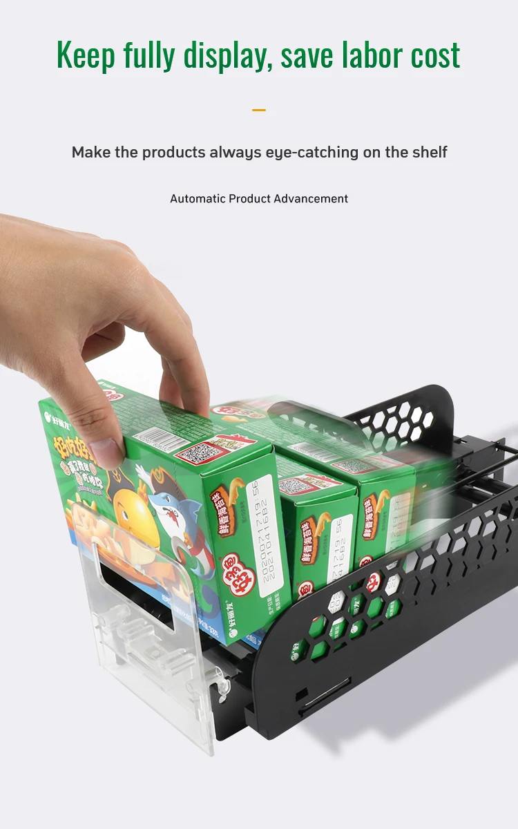 Cooler Supermarket Shelf Wholesale Metal Adjustable Flex Pusher Soda ...