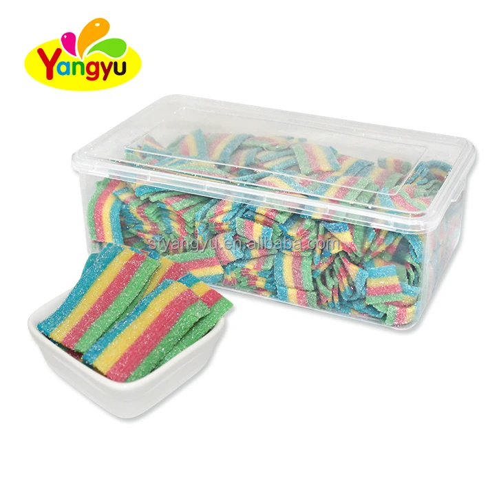 Rainbow Ribbon Candy - Chewy, Multi-Colored Gummies