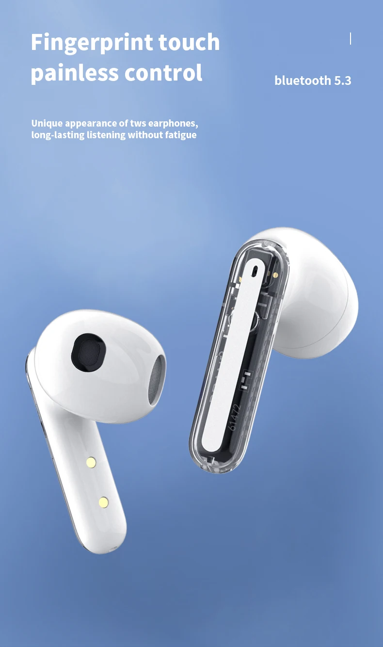 ENC Noise Reduction Transparent Earbuds - Wireless & Bluetooth