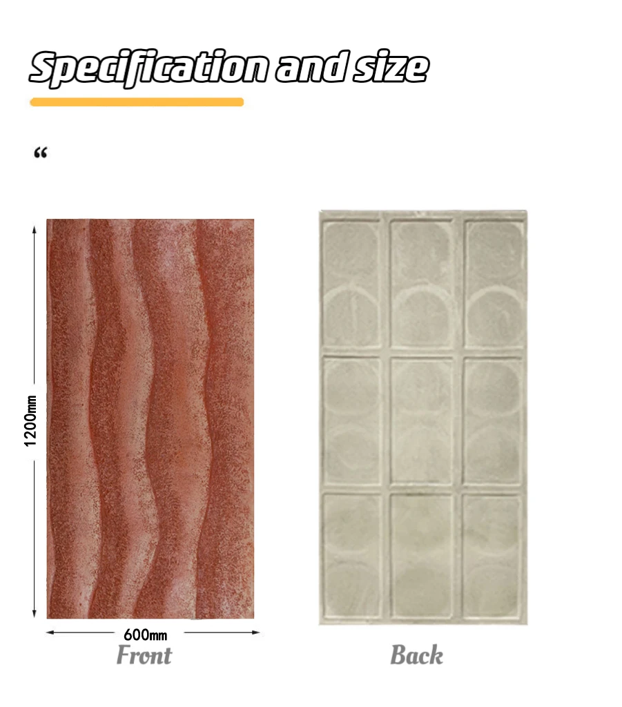 Ancient Danxia Rammed Earth Veneer Slab Flexible Stone Polyurethane ...