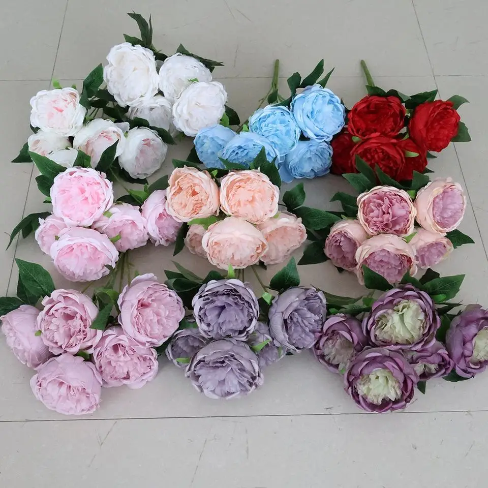 Hot Sale Artificial Flowers Bulk Wedding Arrangement Centerpiece ...