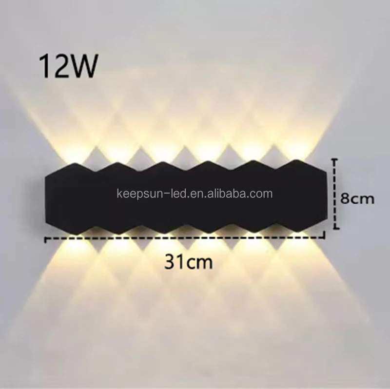 2w 4w 6w 8w Indoor Squiggle Lamp Led Wall Lamp Waterproof Ip65 Ac85 ...