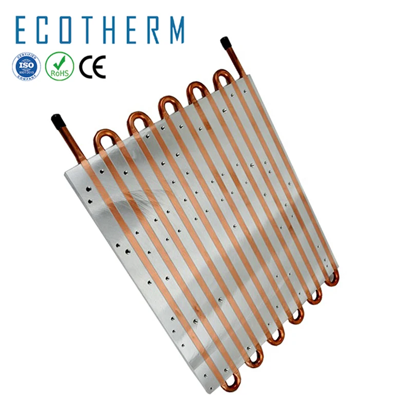 Oem Aluminum Copper Tubes 80x80mm Water Cooling Block Heatsink Liquid ...