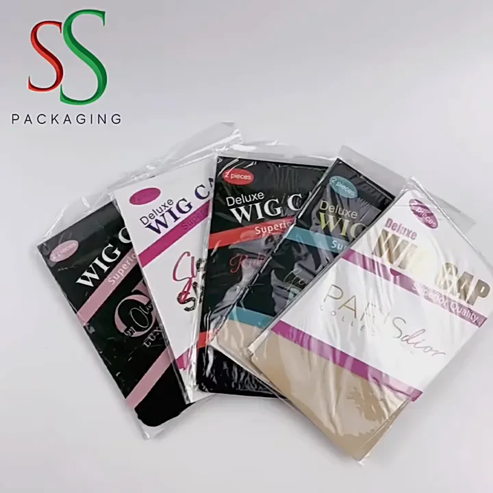 Custom Wig Cap Packaging With Client Logo Wig Caps For Making Wigs ...
