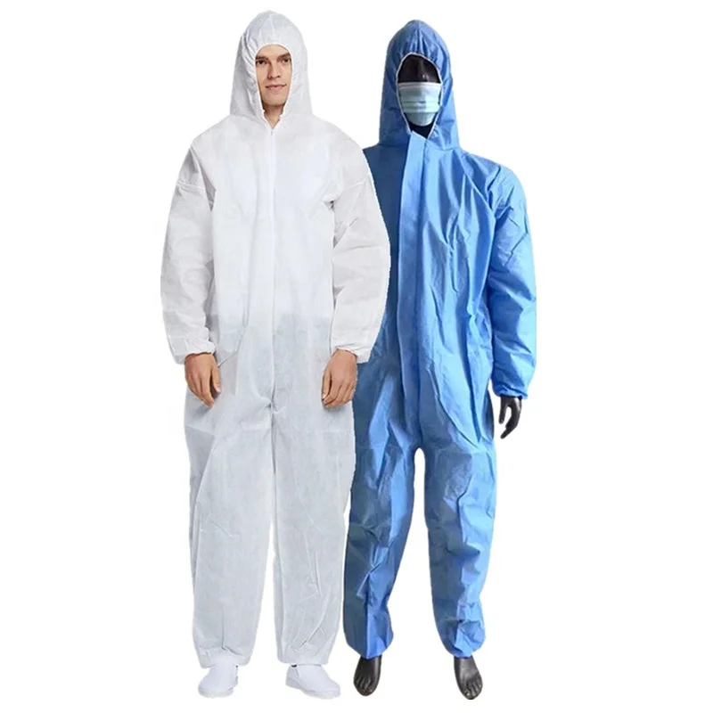Disposable Microporous Protection Suit Coverall Full Body Protective ...