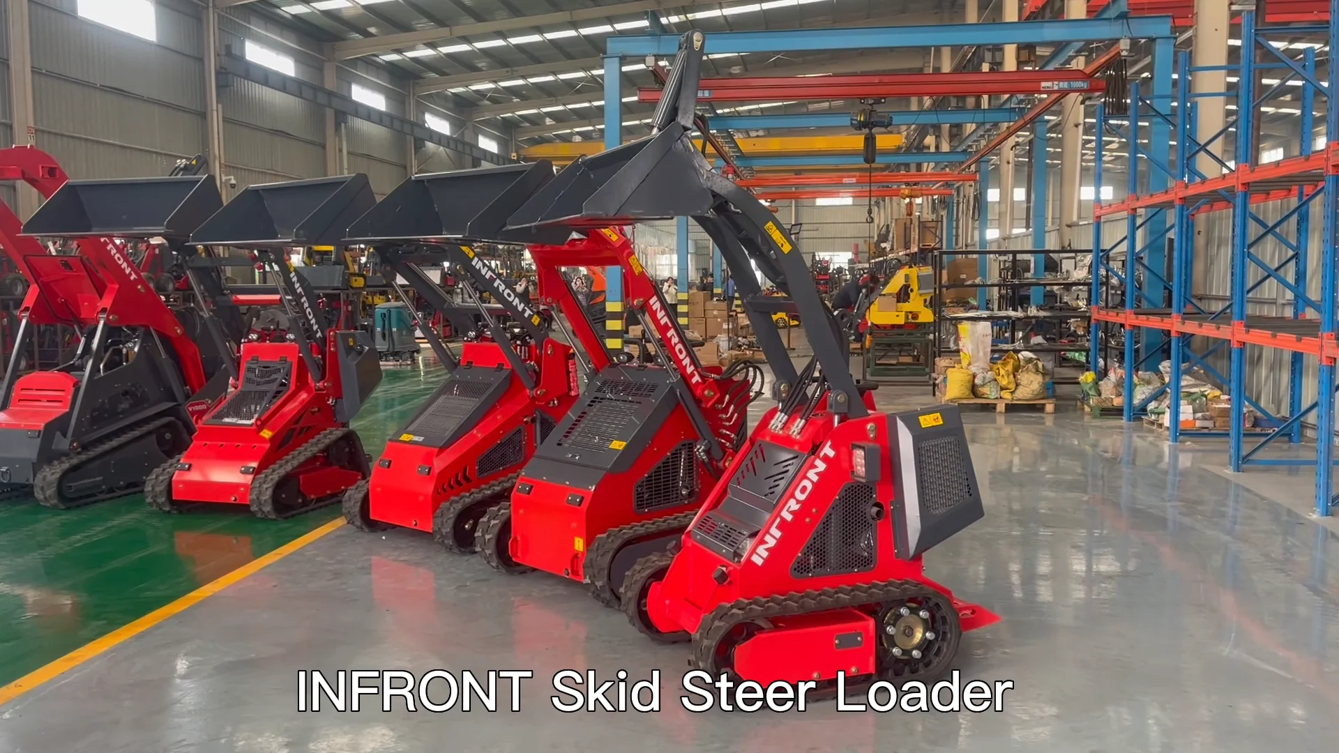Infront V1000 Brand New China Mini Skid Loader Wheel Loader Skid Steer ...