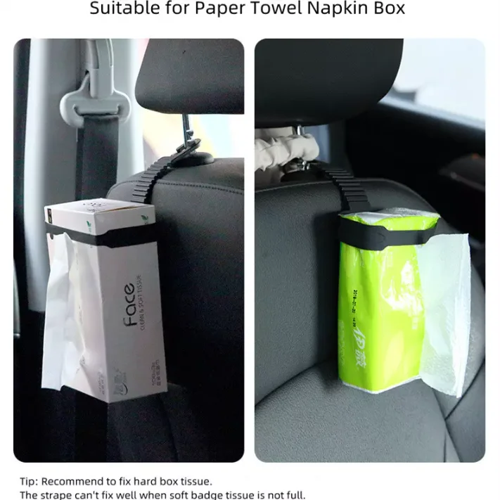 3r Car Tissue Box Seat Headrest Hook Paper Towel Napkin Hooker For ...