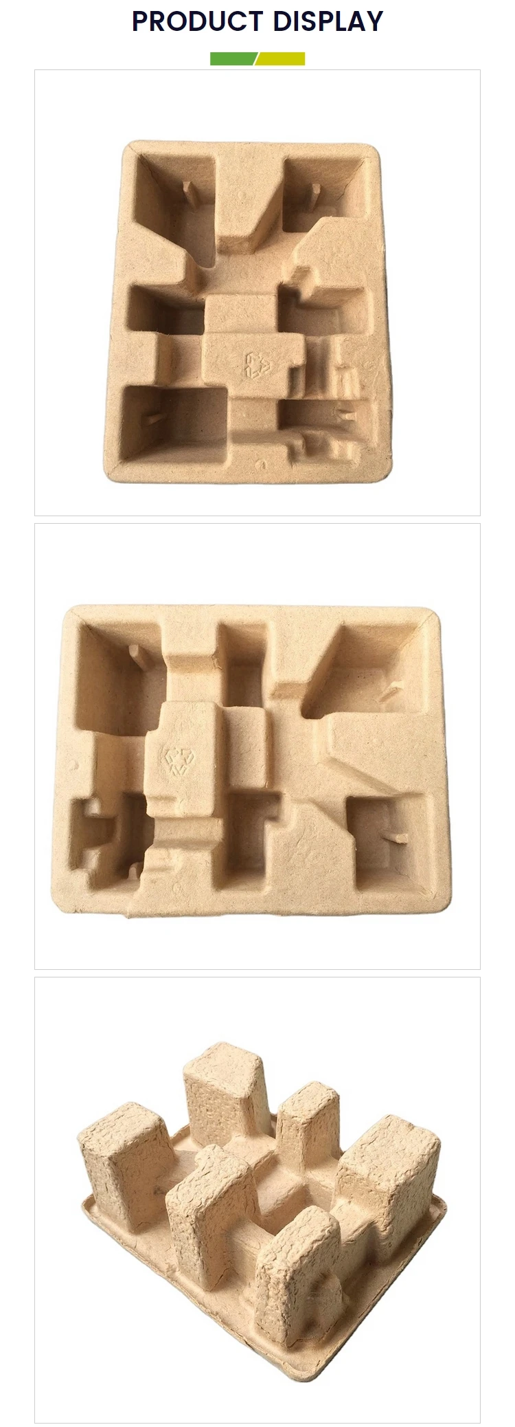 Biodegradable Shipping Tray Molded Pulp Electronic Product Packaging ...