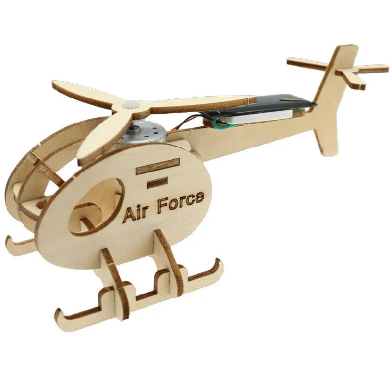 Mini Solar Airplane Helicopter DIY Models & Building Toy Science ...