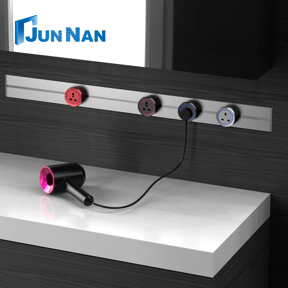 Multi Smart Office Desk Power Rail Track System Electric Socket ...