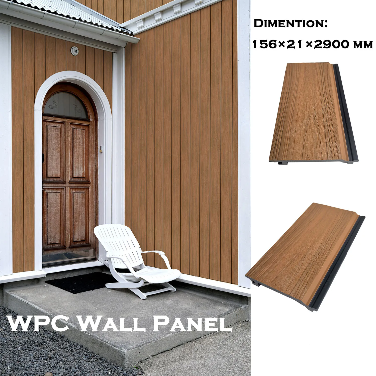 Manufacturers Price Waterproof Wpc Exterior Co-extrusion Wall Cladding ...