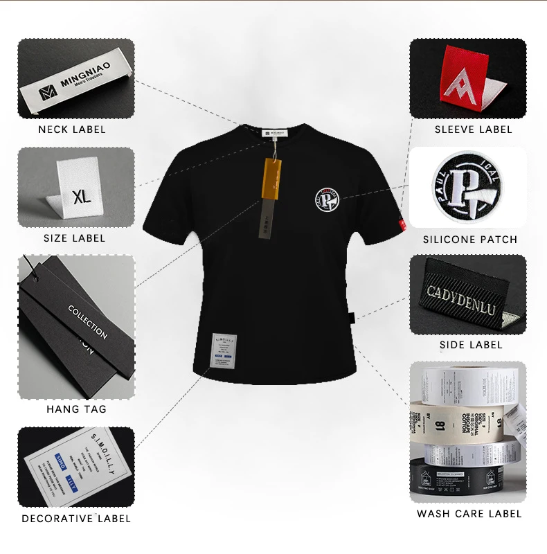 Custom Brand Name Logo Fabric Label for Garments & Textiles