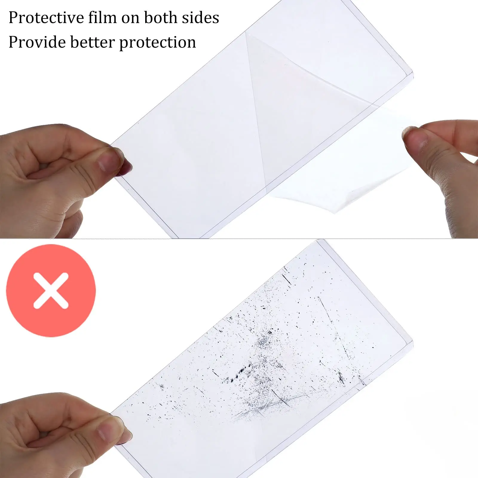 Transparent Clear PVC Hard Plastic Dollar Money Bill Sleeves