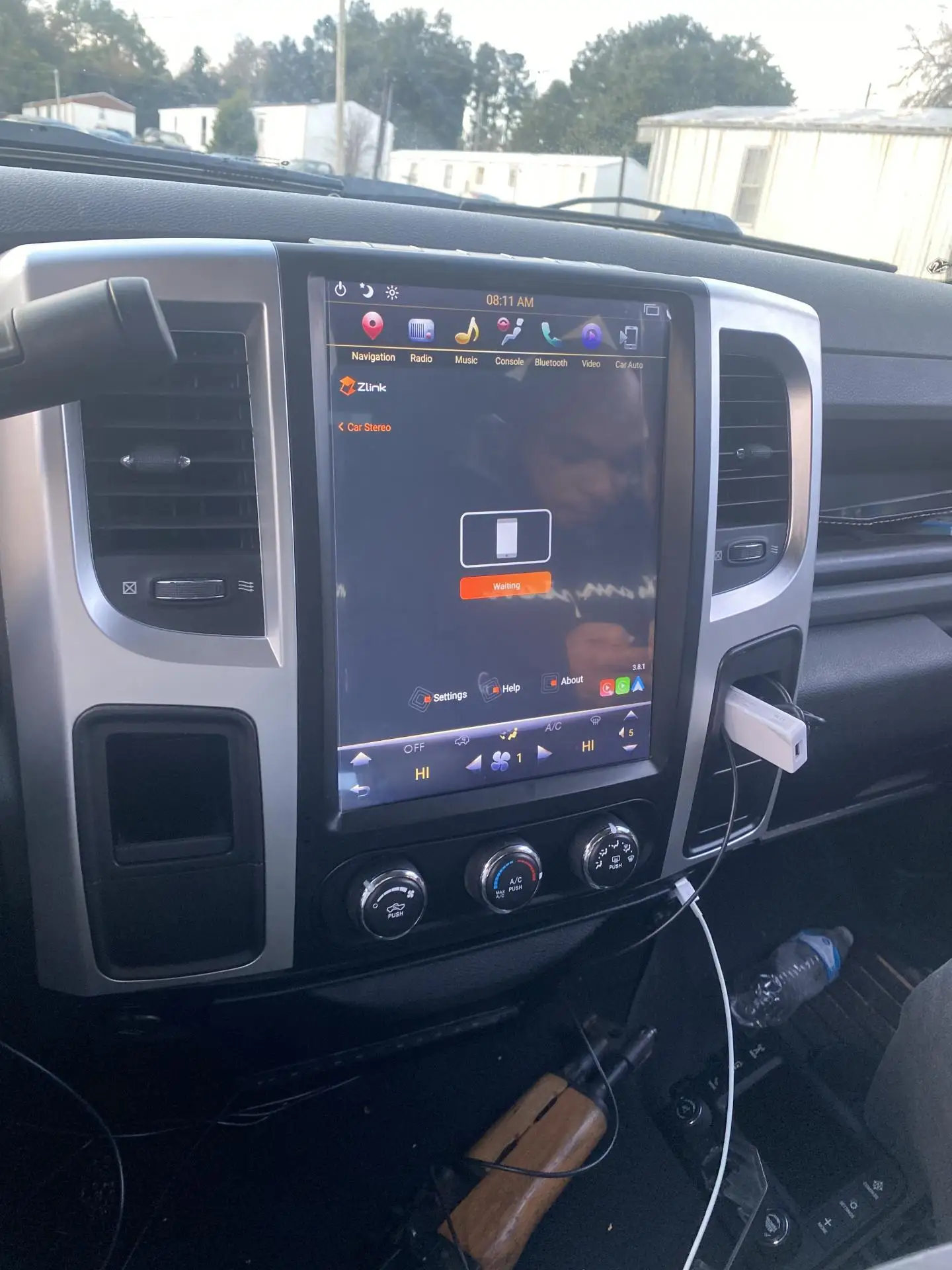 Vertical Screen Car Multimedia Video Radio GPS and Navi for Tesla Style ...