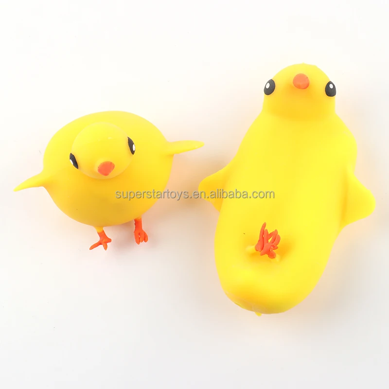 Squeeze Cute Chicken Toy Sand Filled Stretchy Sensory Yellow Chicken ...