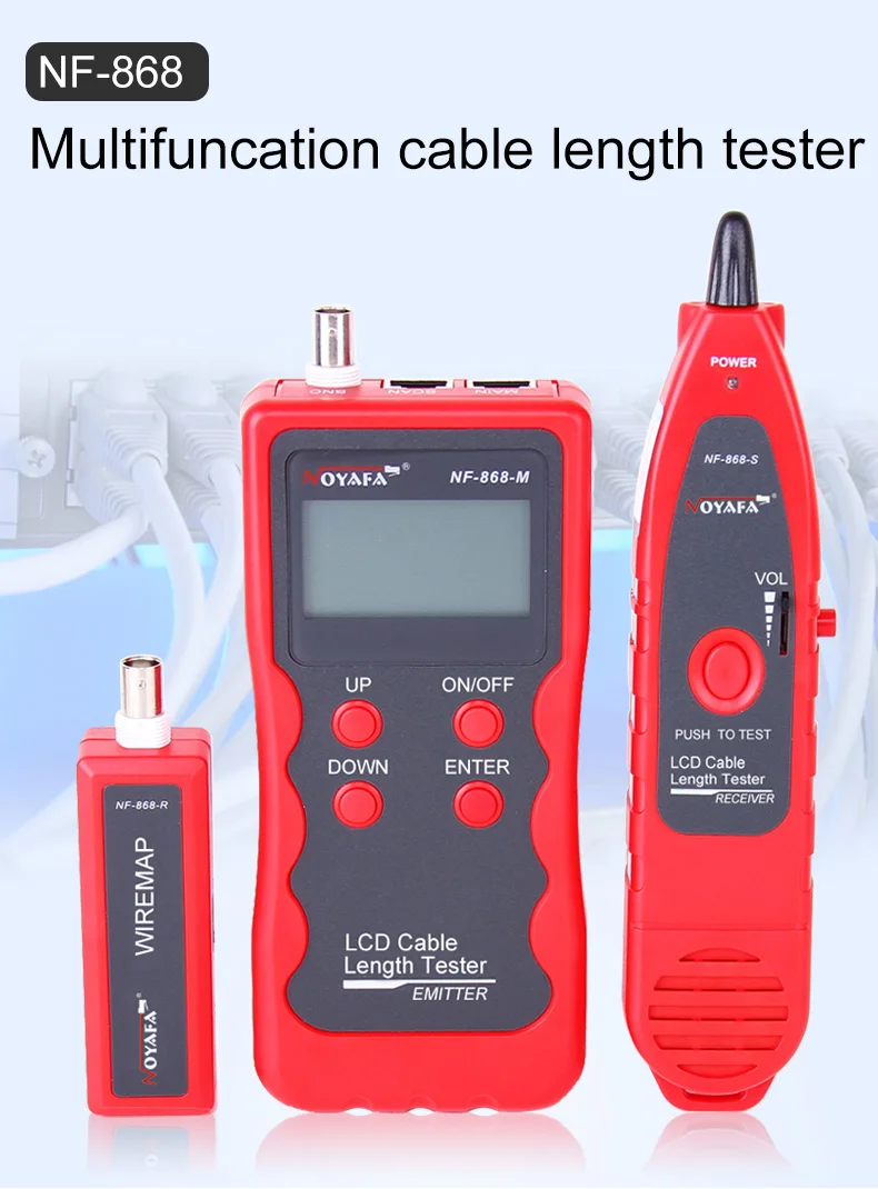 NOYAFA NF-868 Network LAN RJ45 Tester - Reliable Cable Tracking