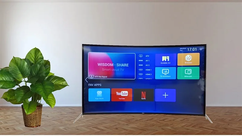 Curved Screen 50 Inch Smart Android Led Tv Ultra Hd 4k Smart Television ...