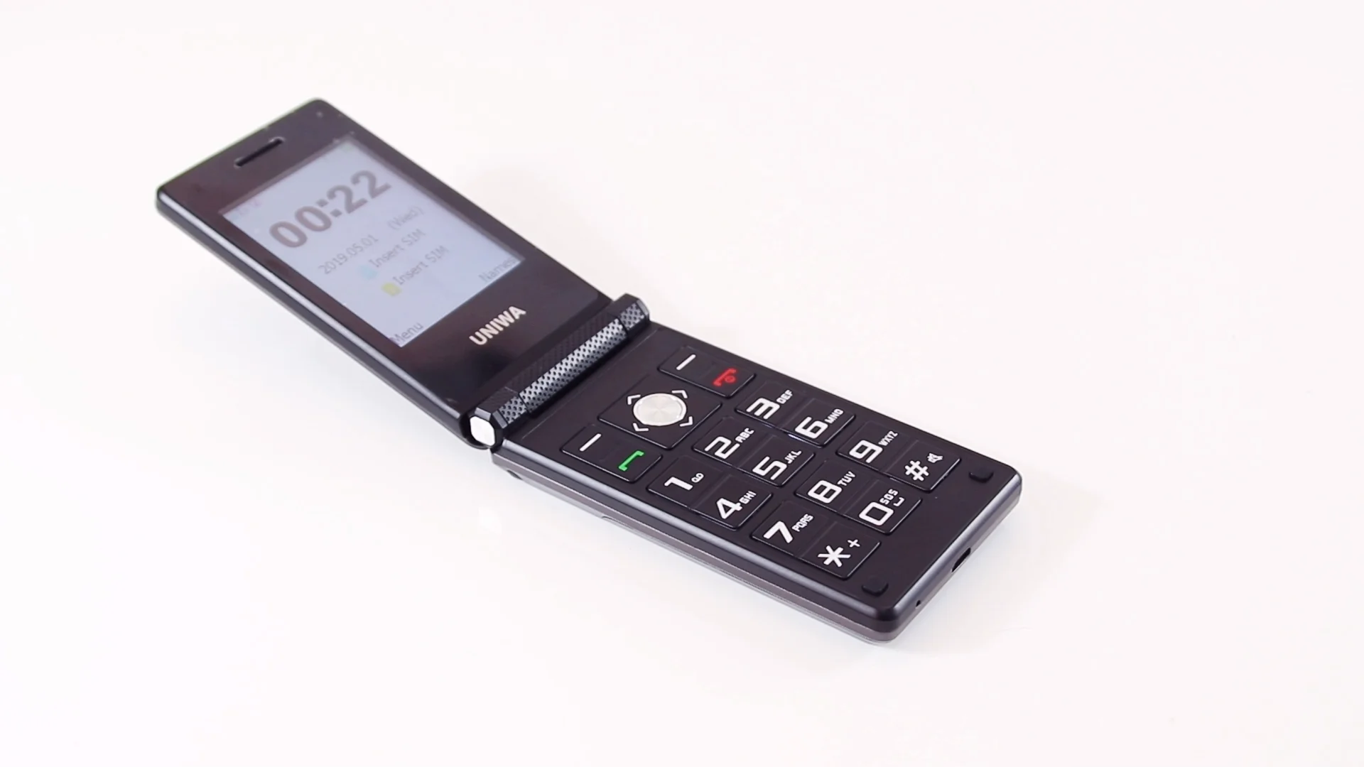 Uniwa X28 Big Button Big Font Flip Cell Phone Sos Speed Dialing Senior ...