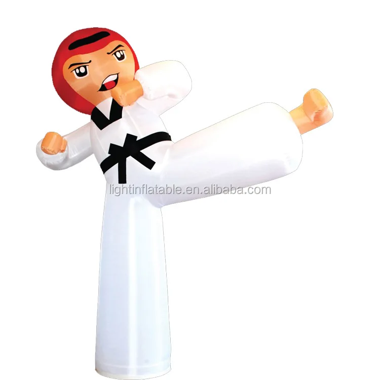 Inflatable karate cartoon taekwondo girl judo figure for advertising ...