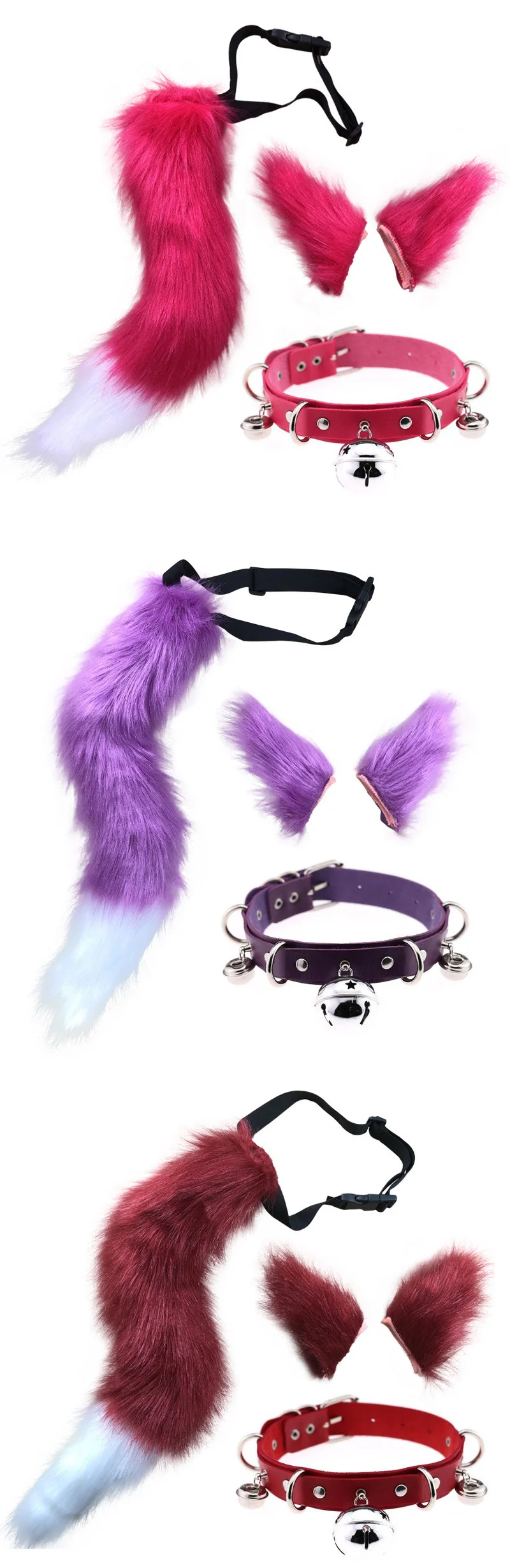 Halloween Handmade Wolf Ears Hair Clip Fox Tail Cos Beast Ears Beast ...