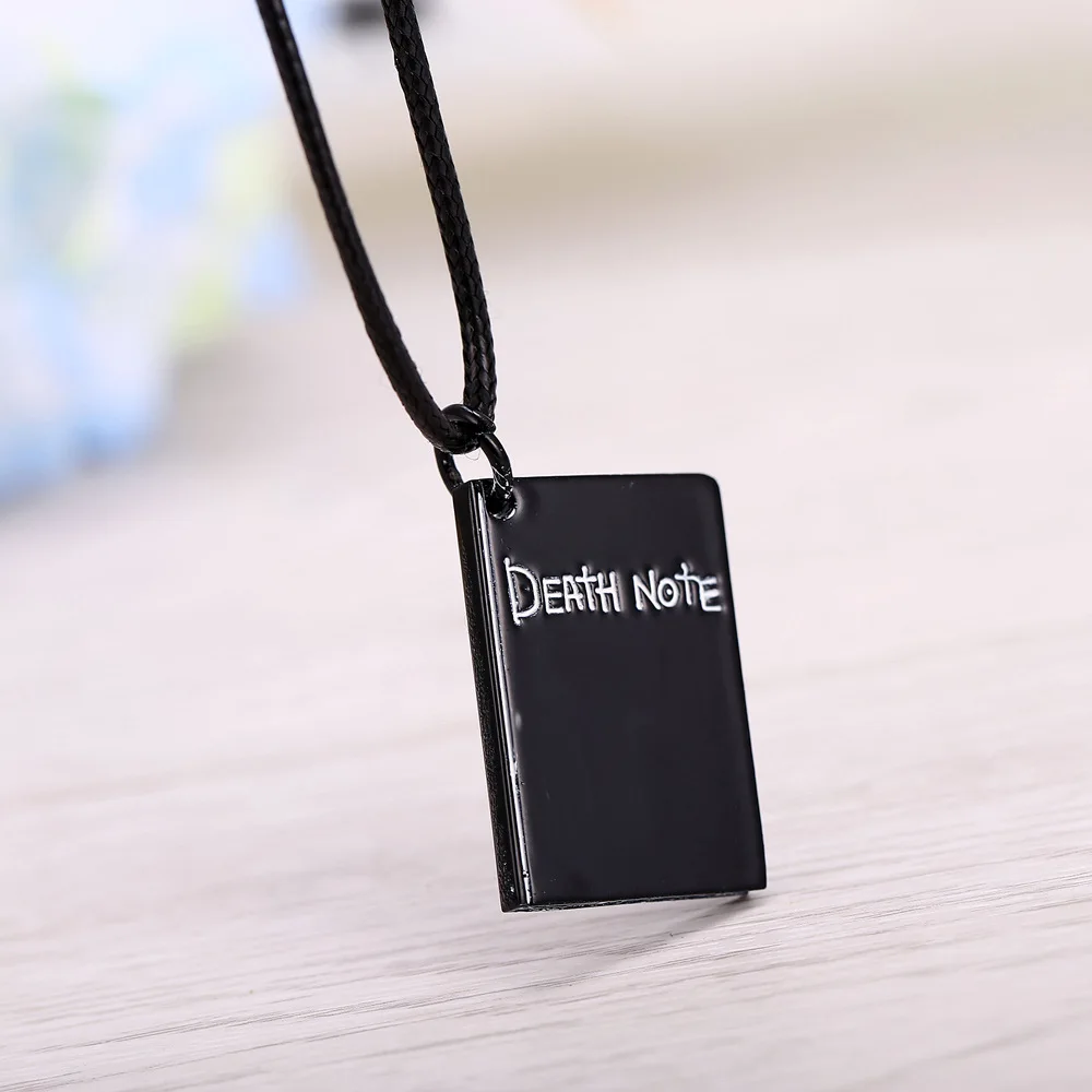Death Note Necklace - Classic Anime Choker with Book Pendant