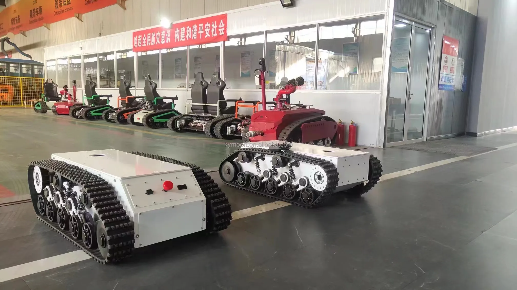 Tracked Vehicle Chassis Light Rubber Track Undercarriage Rubber Track ...