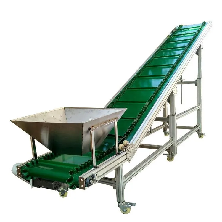 Food Grade Table Top Chains Inclined Conveyor System For Food ...