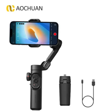 AOCHUAN Smart XE 3-Axis Gimbal Stabilizer: Foldable Selfie Stick with ...