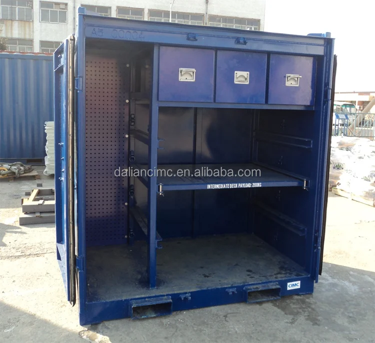 DNV 6FT 1.6M MINI OFFSHORE CONTAINER DNV APPROVED P-1134 PARTION WITH ...