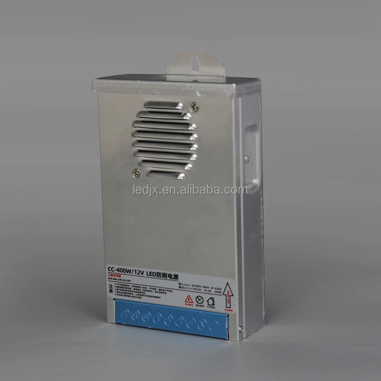 Rainproof 12V 400W Constant Voltage Power Supply for LED Strips