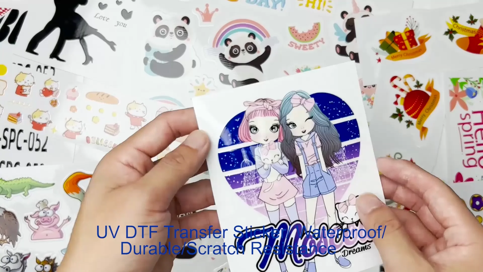 Customized Uv Dtf Sticker Warp Transfer Printing Waterproof Vinyl Uv ...