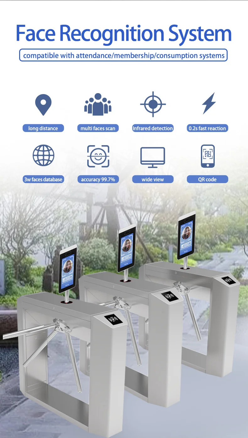 Access Control Tripods Security Gate Scenic Spot Ticket System Tripod ...