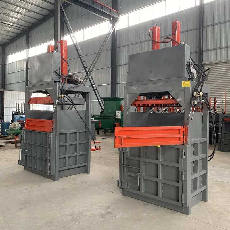 Vertical Hydraulic Packer /waste Paper Baler Of Garbage Station /waste ...