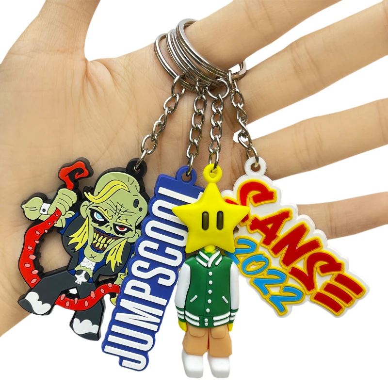 Promotional Business Gift For Custom Logo Key Ring 2d And 3d Pvc ...
