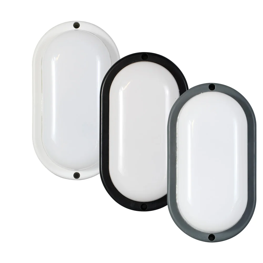 Bulkhead Light Round Mini Round Bulkhead Ip54 Supplied Black And White Trim 1050lm 12w 4000k ...