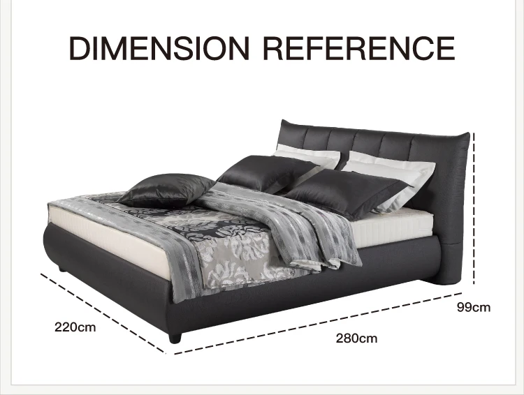 1.8 Meter Bed Bedroom Sets Adult Set Bedroom Luxury King Size Fabric Up ...