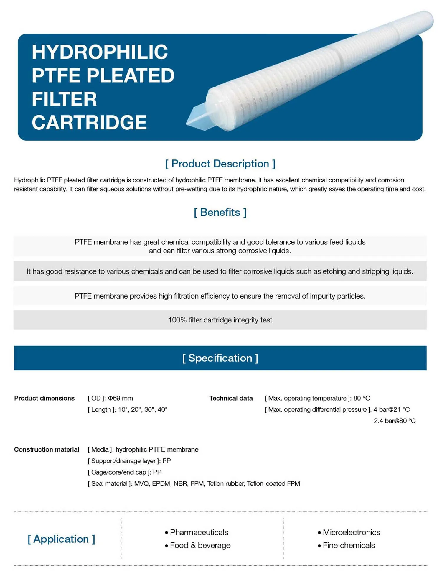 Direct Sale of Industrial Water Filter Element Low Price Nylon Folding ...