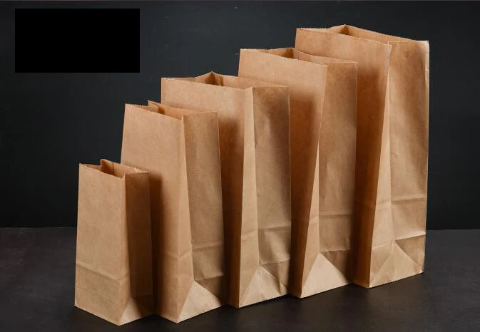 Custom Cheap Food Packaging Brown Kraft Paper Bag Wholesale Custom ...