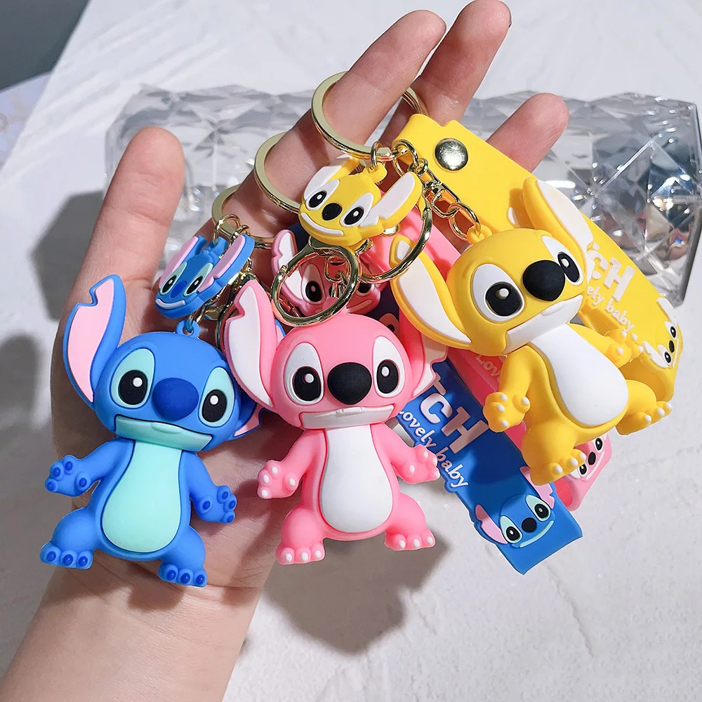 Hot Sale 3d Cartoon Anime Kawaii Disneys Stitch Key Chains Custom Metal ...