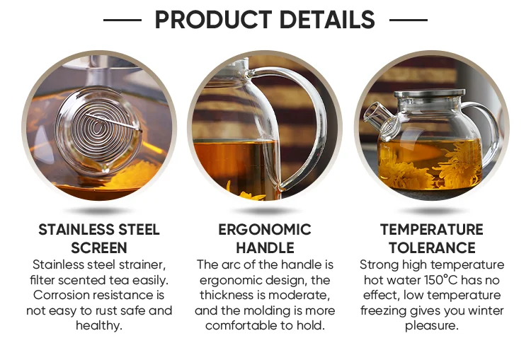 Microcrystalline Glass Kettle Transparent Glass Kettle Teapot Wholesale ...