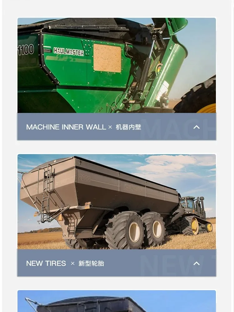 Dual Axis Hay Delivery Box Walking Tractor Sheet Metal Trailer Sides ...