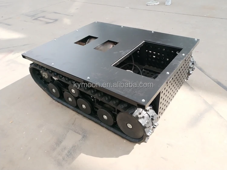 Rubber Track Chassis Tracked Chassis Platform Robot Tank Chassis Kit ...